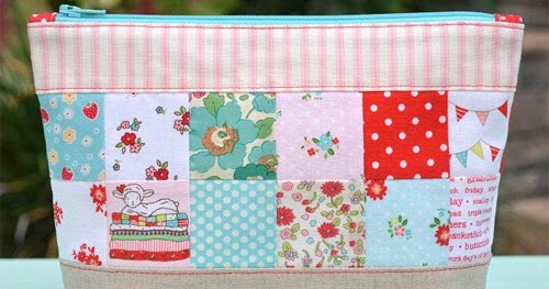 Patchwork Zipper Pouch Tutorial ~ Free-Tutorial.net