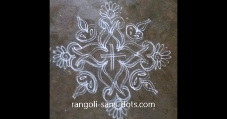 Rangoli designs only white images