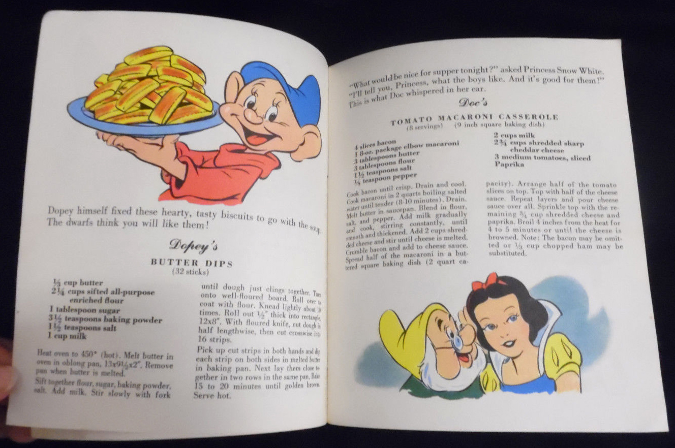 Filmic Light - Snow White Archive: 1955 Snow White Dairy Recipes Book