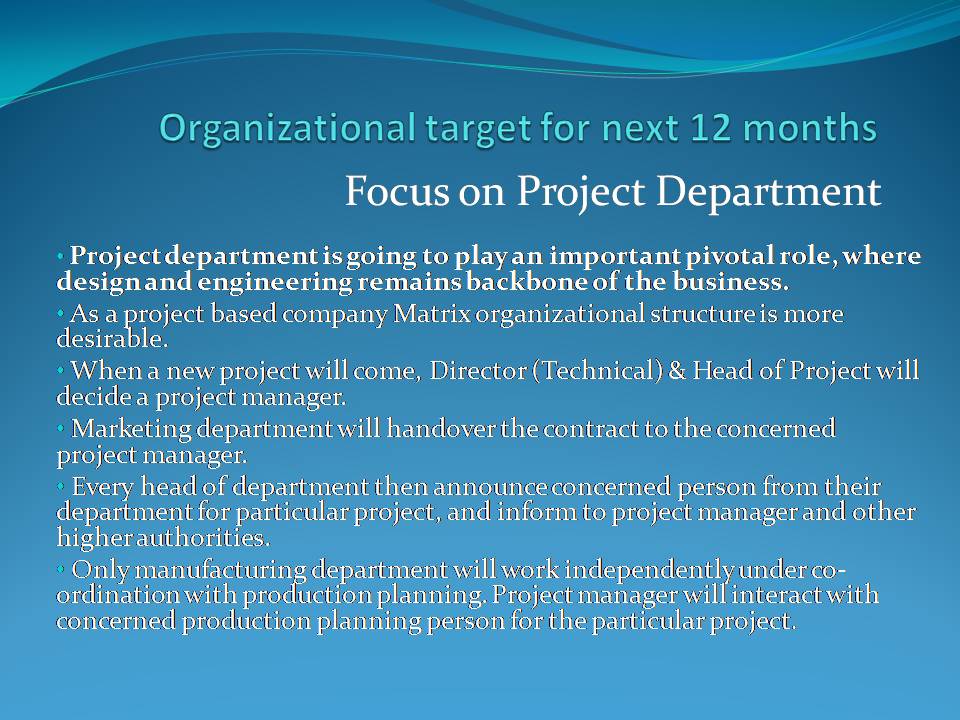 nirjhar: Organization Structure for a Project Based Company ...