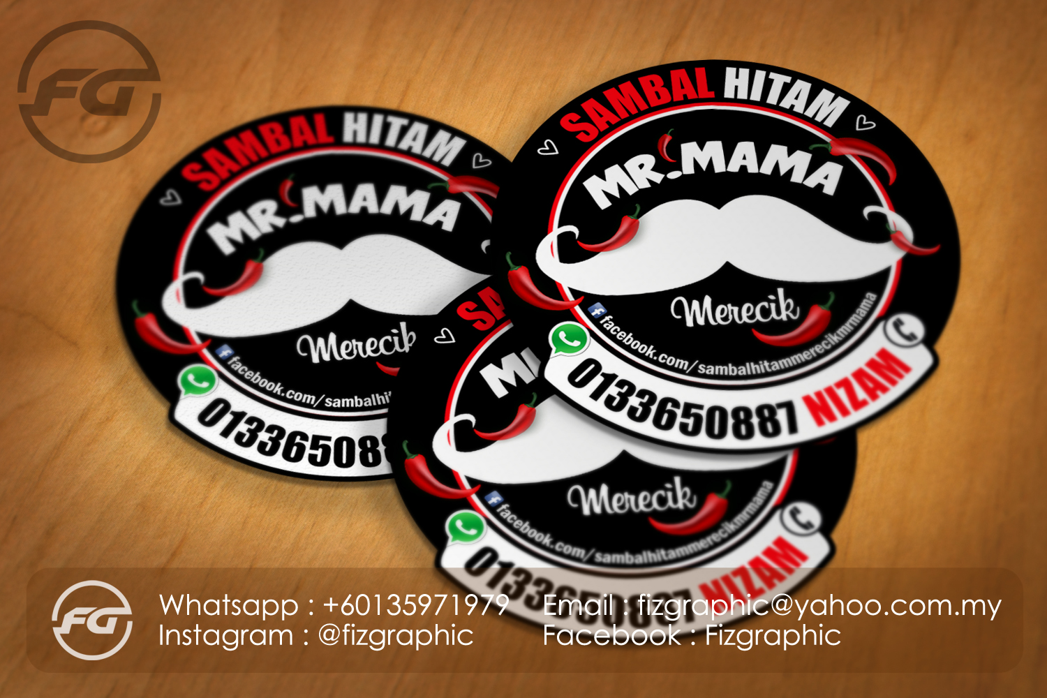 Fizgraphic: Design dan Printing Sticker #80