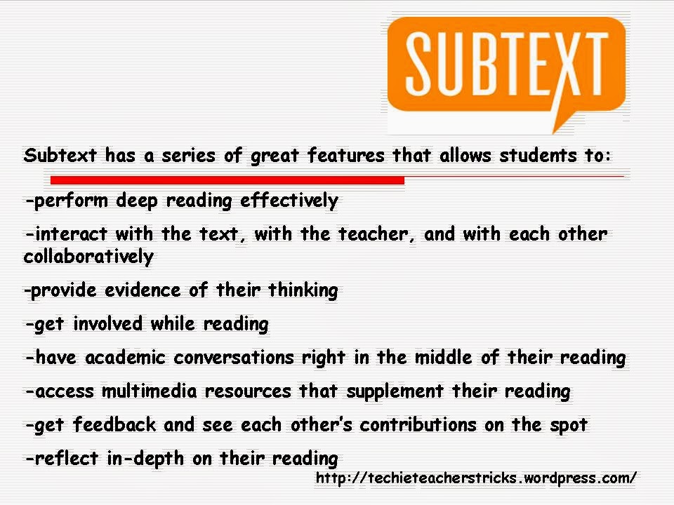 Reflections of an Intentional Teacher: Using Subtext in the Classroom ...
