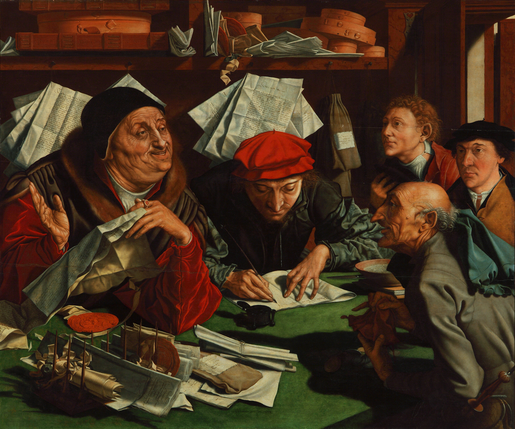Marinus van Reymerswale: The Lawyer’s Office (1545)
