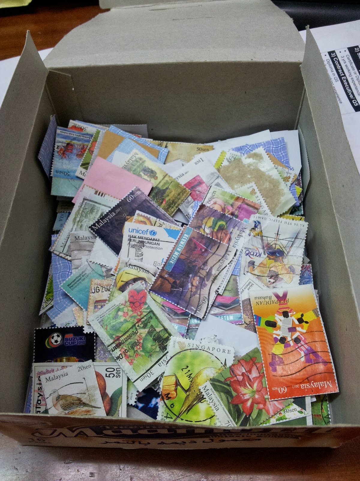 ...Nafira Sayang...: ...Update Koleksi Setem Terkini | Dah Lama Tersadai...