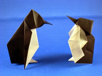 penguin origami for kids easy ~ origami instructions art and craft ideas