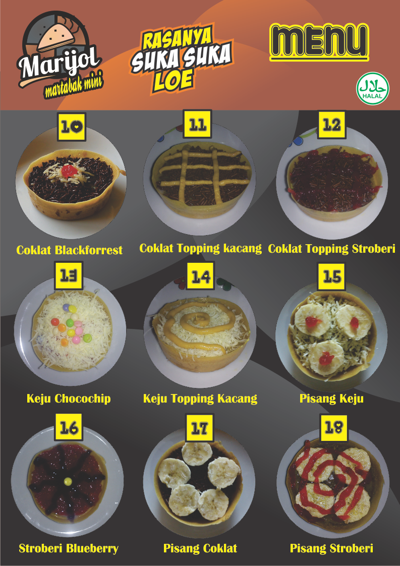 Marijol Martabak Mini: Menu Produk