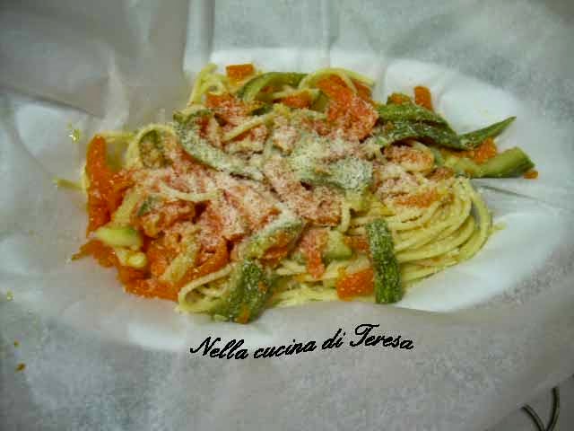 NELLA CUCINA DI TERESA: SPAGHETTI AL CARTOCCIO