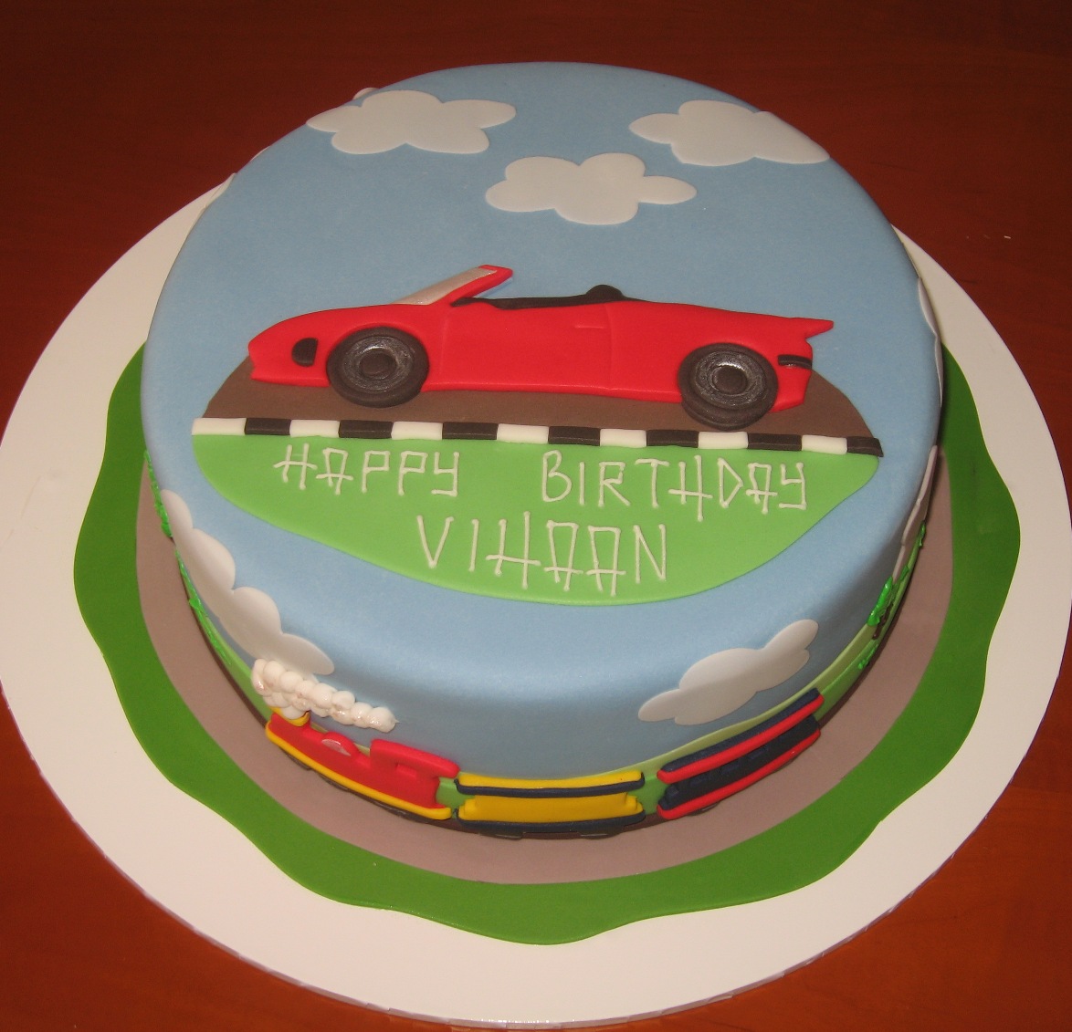 Let Them Eat Cake: 2D Red car cake