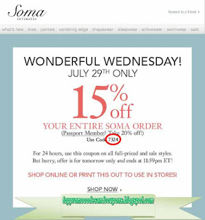 Free Promo Codes and Coupons 2023: Soma Intimates Coupons