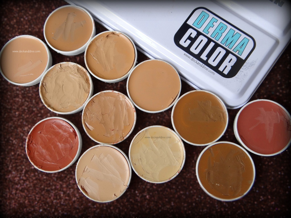 KRYOLAN 12 COLORS DERMACOLOR CAMOUFLAGE CREME PALETTE Review, Swatches ...