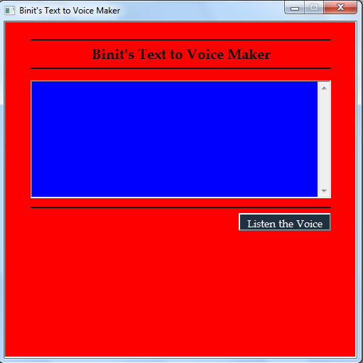 How to create a Text to Voice Converter using any Text Editor? | BinitTech