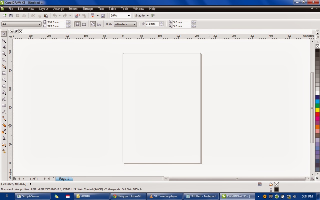 Bagian-bagian pada CorelDRAW ~ TIA BLOG'S