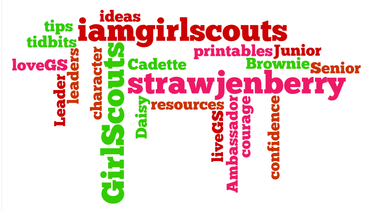 Girl Scout Word Cloud