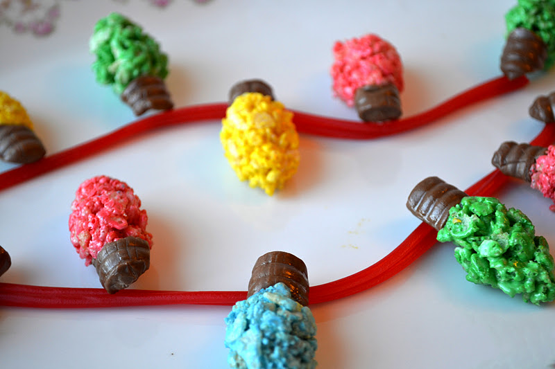 Sweetology: Rice Krispie Treat Christmas Lights!