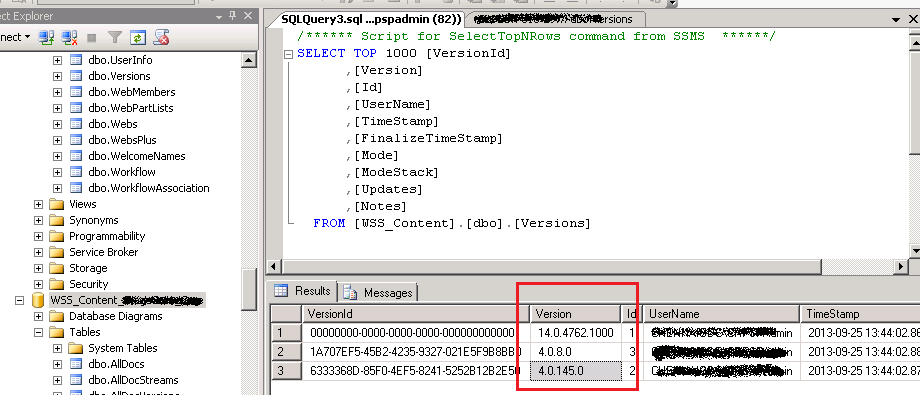 SharePoint Solutions: This content database has a schema version which ...