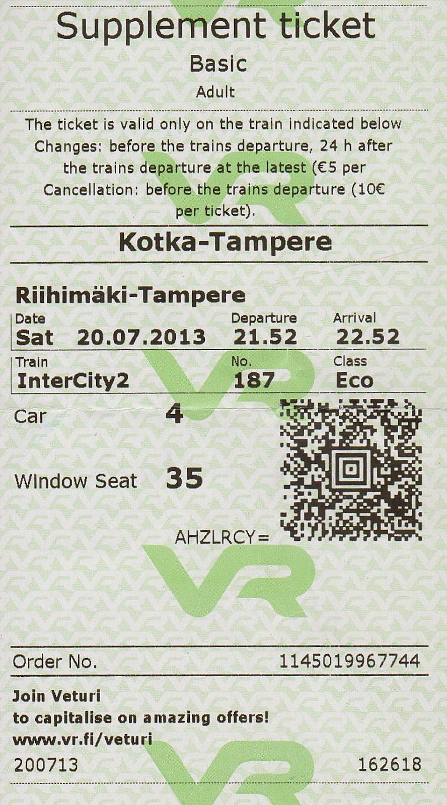 The traveler's drawer: VR (Valtionrautatiet / State Railways, Finland ...