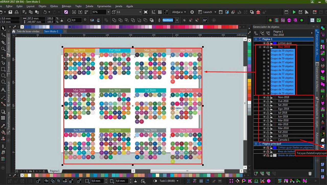Cria Calendários no CorelDRAW X8 e 2017 Nova Macro FREE - Corel na Veia