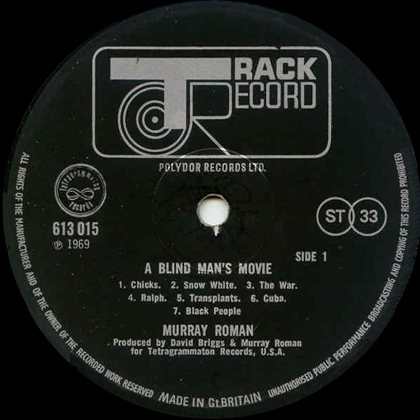 Vintage Stand-up Comedy: Murray Roman - A Blind Man's Movie 1969