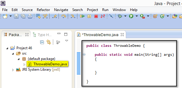 Selenium-By-Arun: 220. Catching Exceptions using Throwable Class