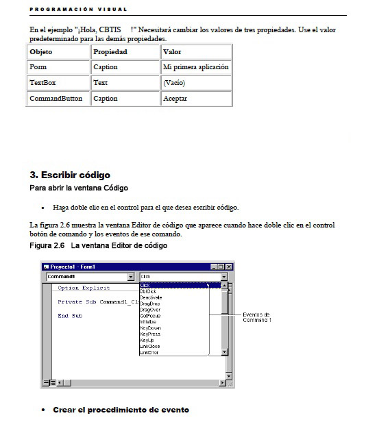 Elaborar un sistema de información con VB: Práctica 2: "Mi primer aplicación en Visual Basic"