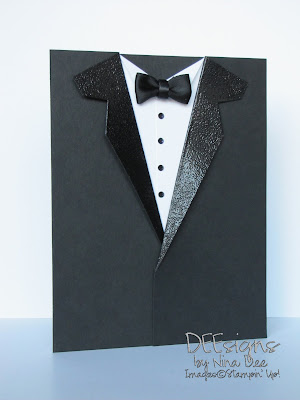 Deesigns by Nina Dee: Tuxedo Card DEErections