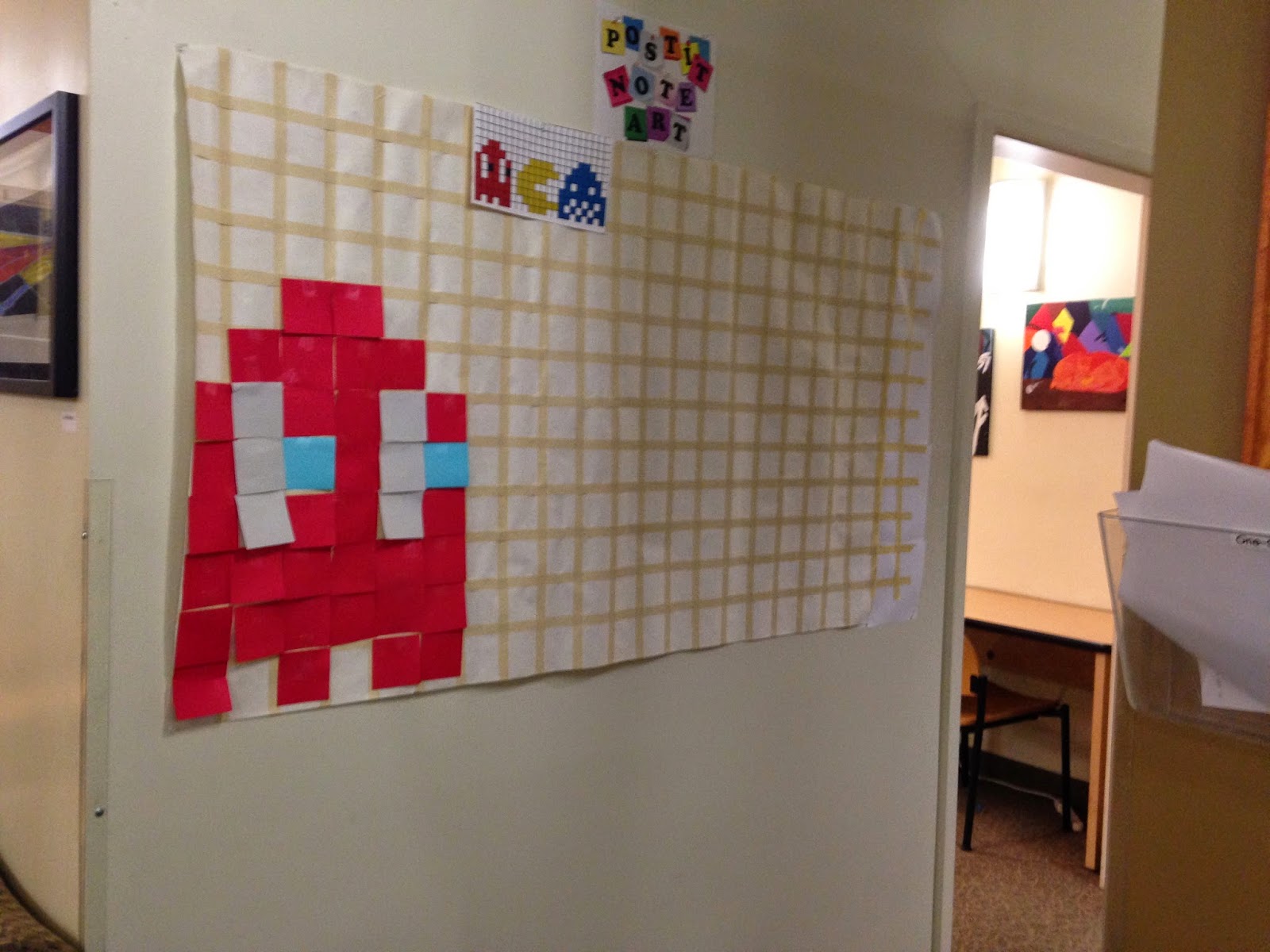 Librarian on Display: Crafts: Post-it Note Art