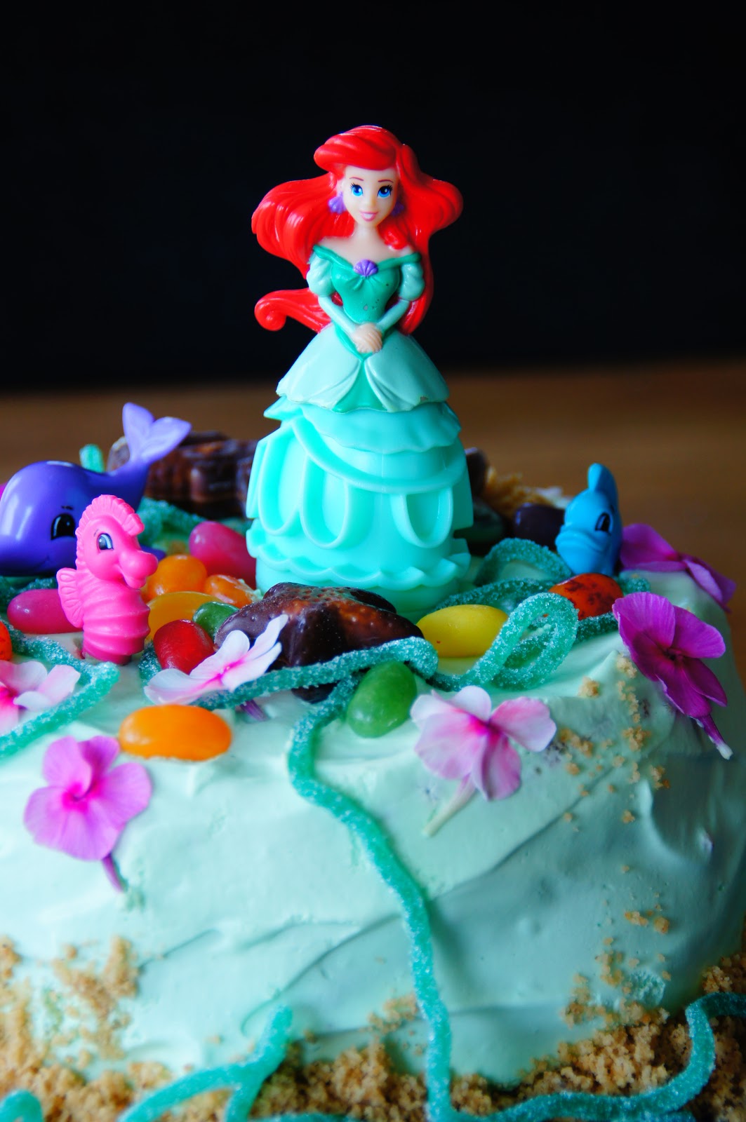 tort mała syrenka Arielka / Ariel little mermaid cake DIY - tanasza