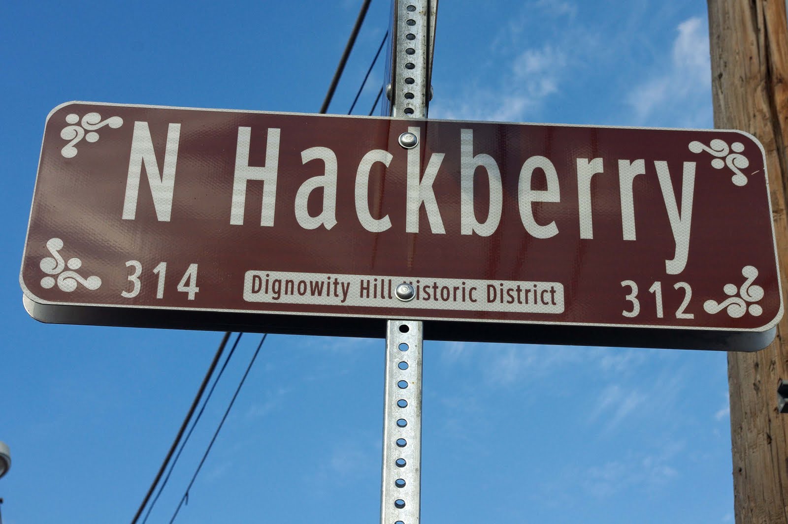 View from the Hill: Historic Street Signs