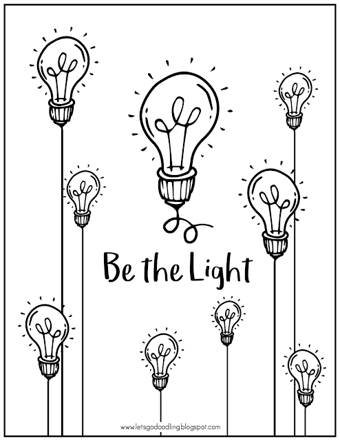 FREE Printable Coloring Page: Light Bulb