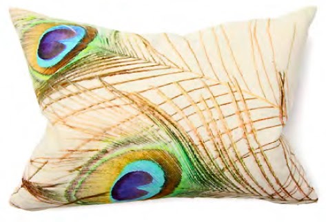 belle maison: Peacock Pillow Now Available at Modern Chic Home...