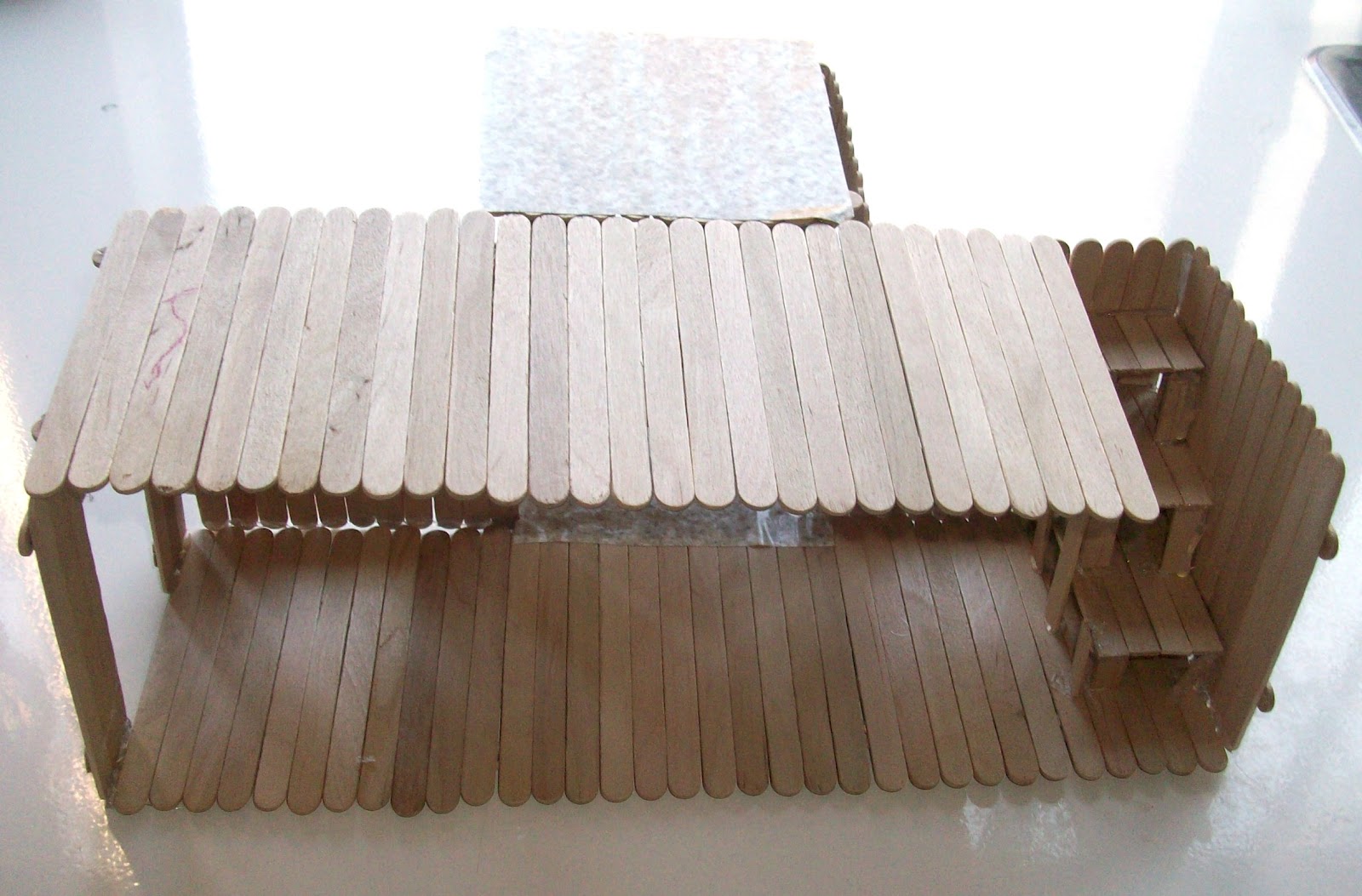 104 Days of Summer Vacation: Popsicle Stick House