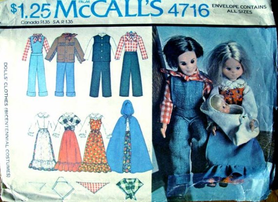 Herbie's World of Kitsch & Toys: Sunshine family Dolls Sewing Pattern ...
