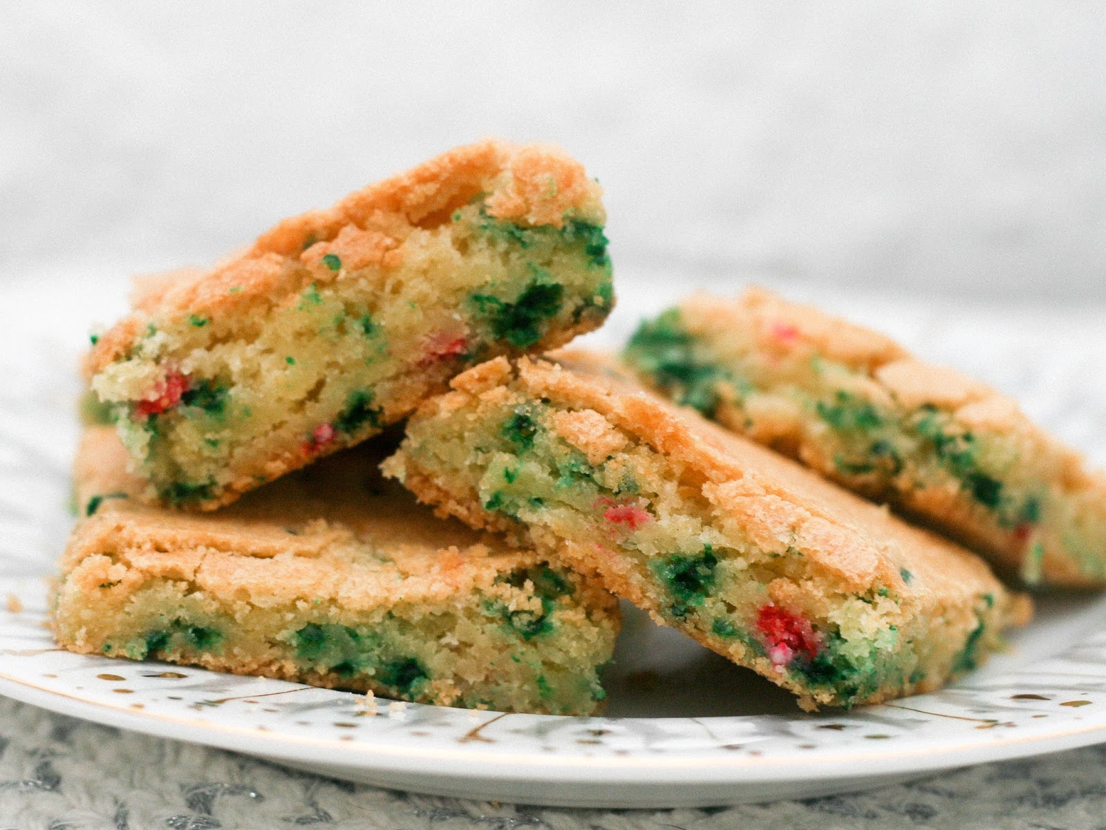 Soft Confetti Sugar Cookie Squares – Coconut & Lime