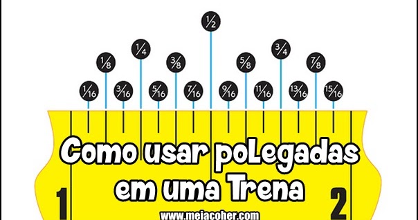 Para que serve e como usar POLEGADAS de uma Trena!