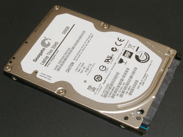 ノートPCのHDDをSSHDに換装してみる : Wasters haven.
