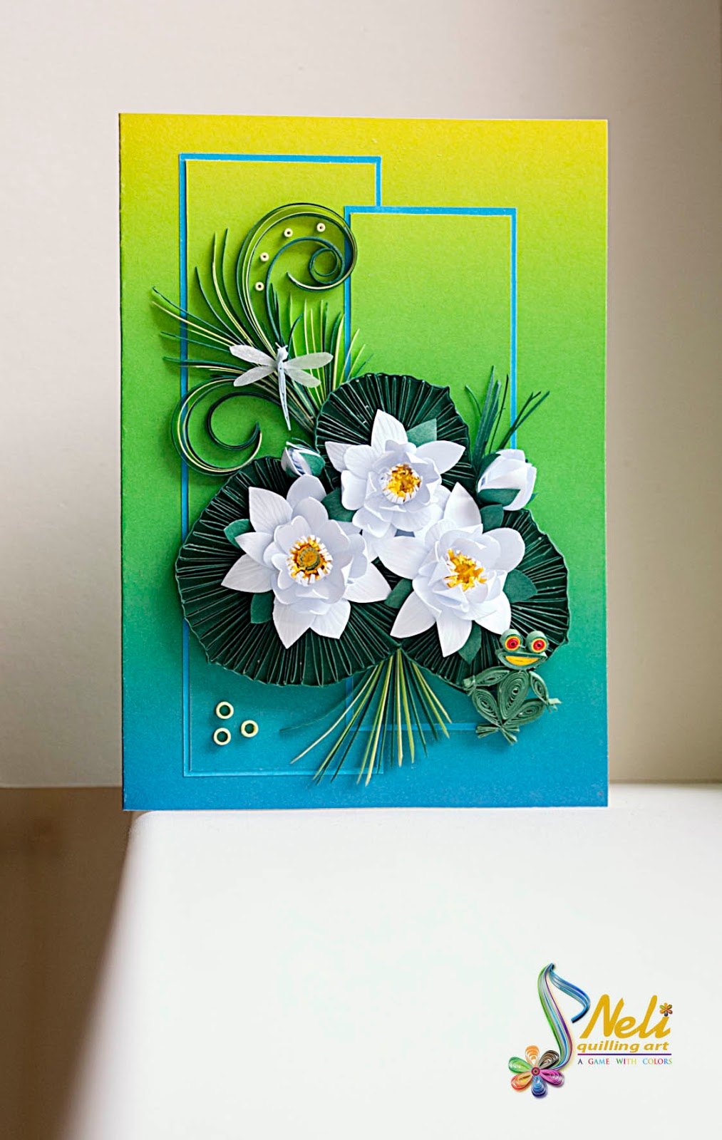 Neli Quilling Art: Water lilies