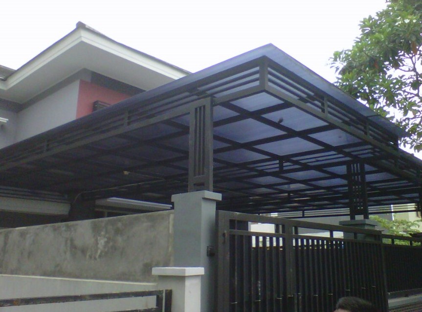 INSPIRASI..!! Inilah 42 Model Kanopi Garasi Rumah Minimalis Terbaru ...
