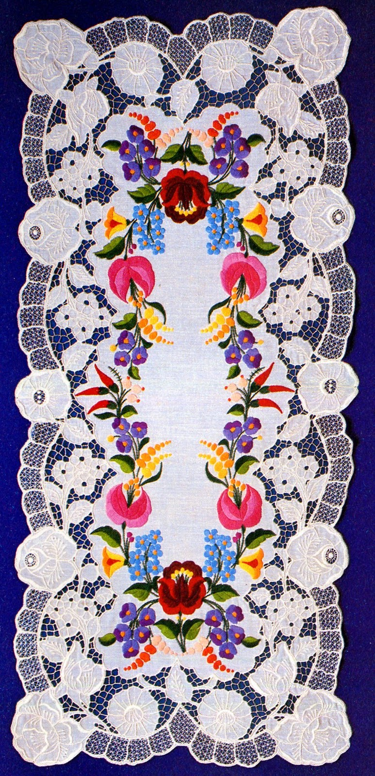 FolkCostume&Embroidery: Embroidery of Kalocsa, Bács-Kiskun county, Hungary