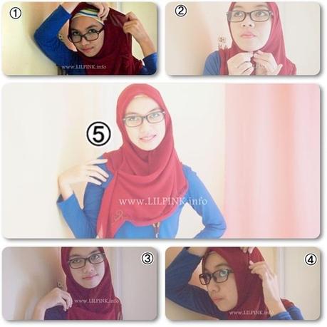 Tutorial: 5 Easy-to-Wear Square Hijab Styles in Photos / LILPINK | A ...
