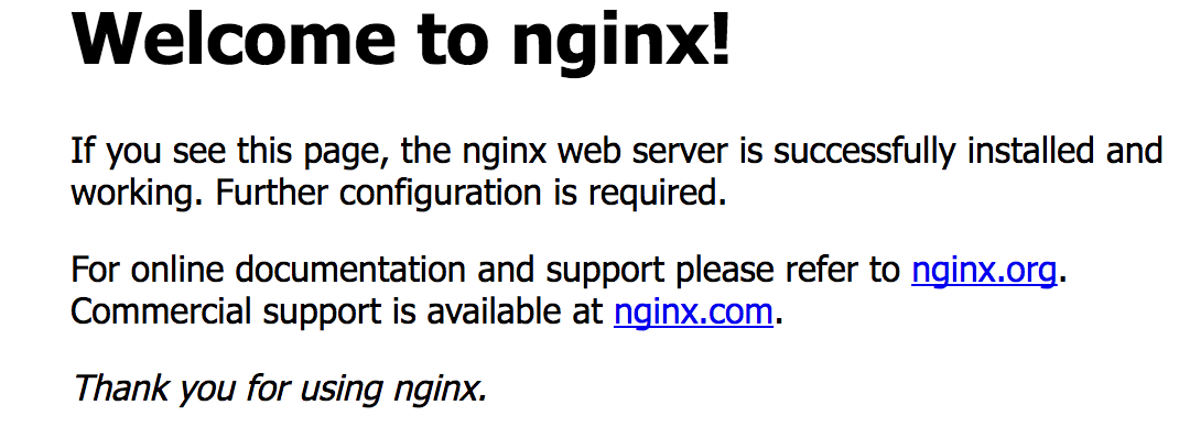 Installing NGINX on macOS Installing NGINX on macOS