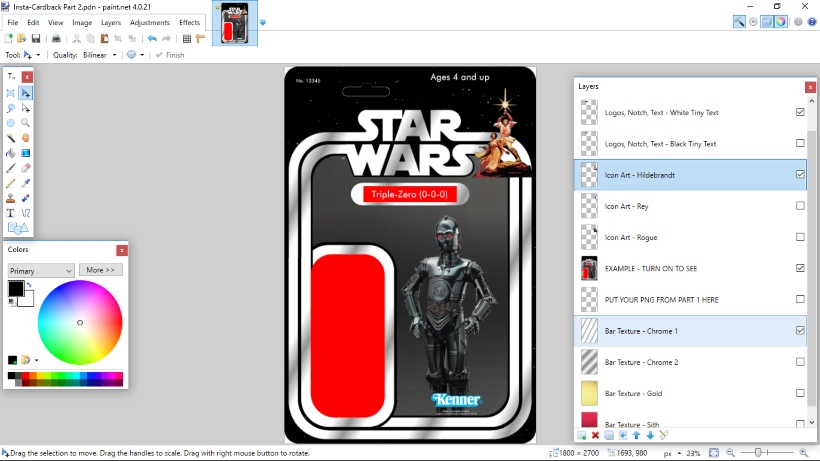 Customs for the Kid: Vintage Style Cardback Kit by thewriteguy