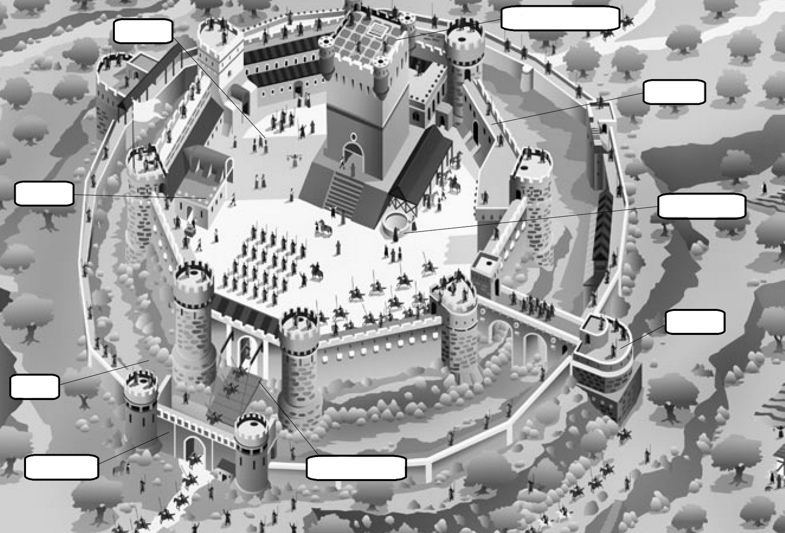 La Edad Media: 2º TAREA-CASTILLOS Y NOBLES