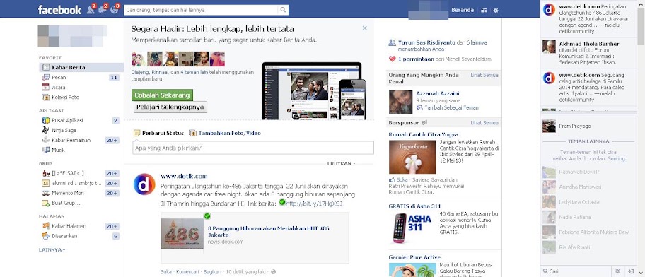 Interaksi manusia dan komputer: Sistem Interaksi Facebook