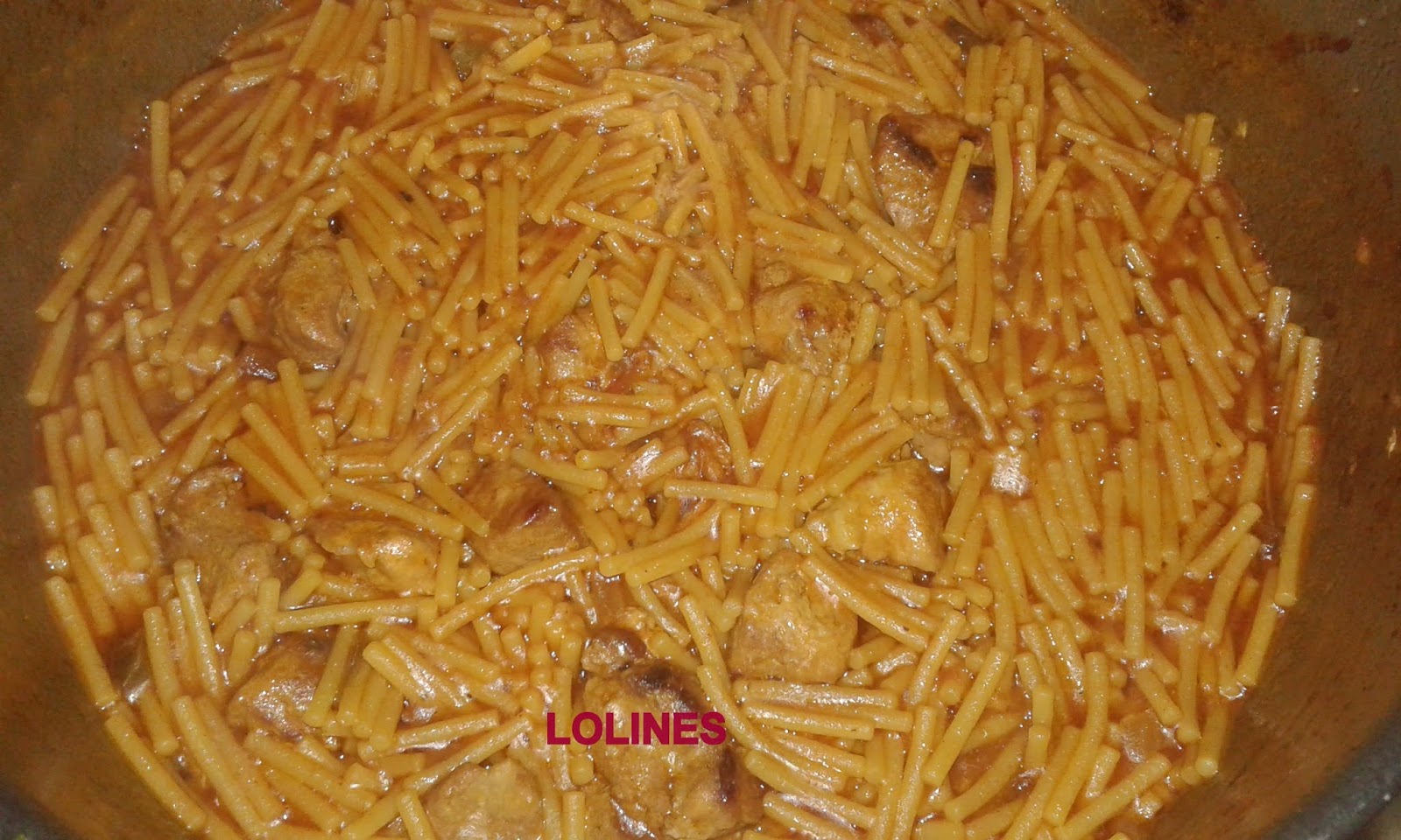 CUINA AMB LA LOLINES : FIDEOS A LA CAZUELA CON PICADA