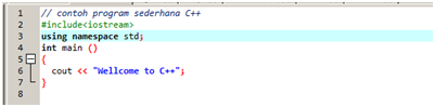Struktur Dasar Bahasa C++