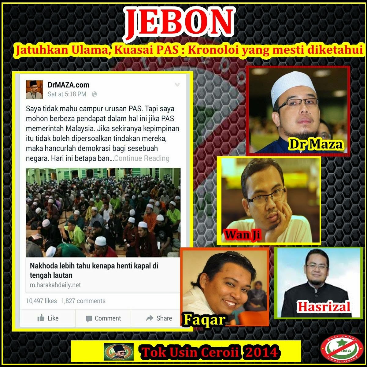 Tokak Jebon: Jatuhkan Ulama, kuasai PAS : Kronologi yang mesti diketahui