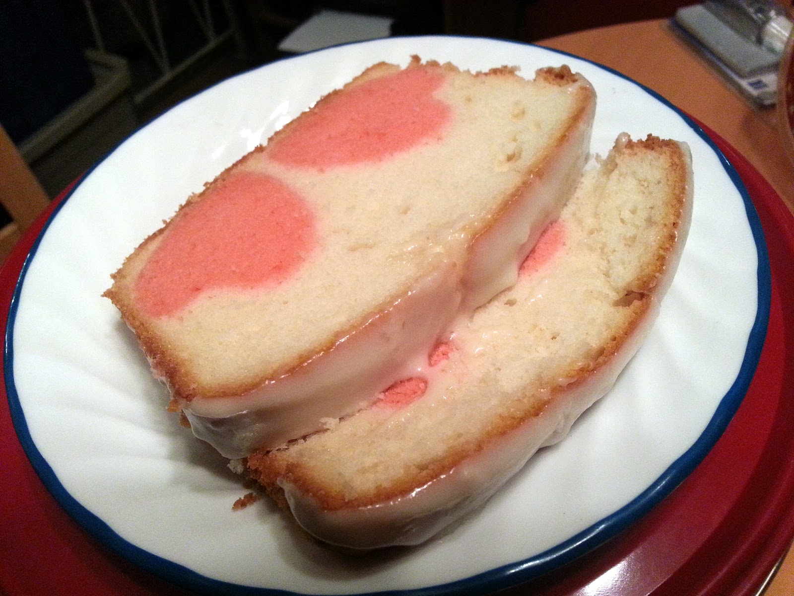 Heart Cake - Live, Laugh, Love, Bake.