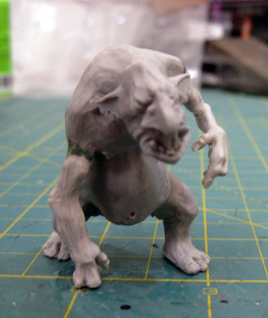 Laughing Ferret: Leatherhead Troll: Blood Bowl Conversion W.I.P.
