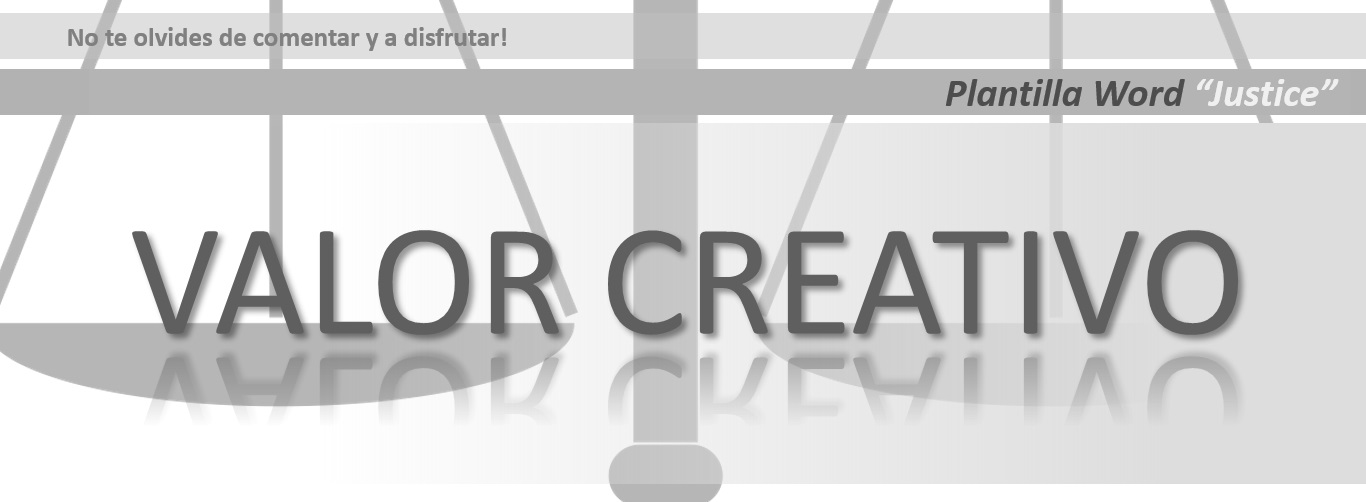 Valor Creativo: Plantilla Word - Marzo 2016