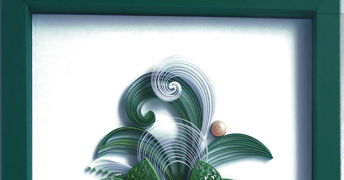 Quilling Marti: Green Quilling picture part 1
